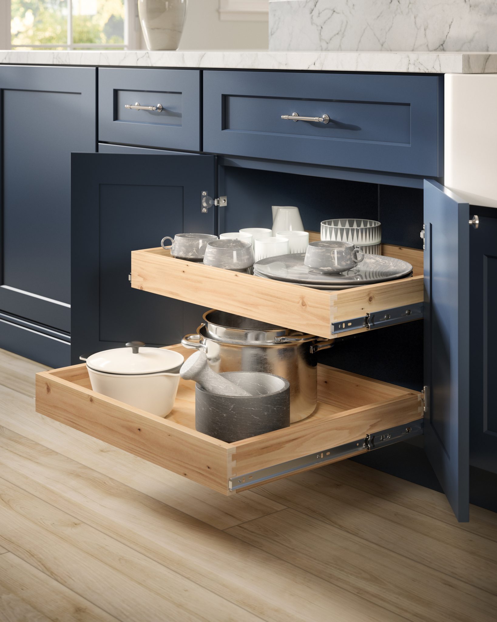 US Cabinet Depot Shaker Navy – Waverly Cabinets