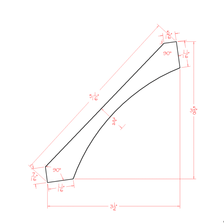 Cove Crown Moulding – 3.5D x 3.625H x 96L – Waverly Cabinets